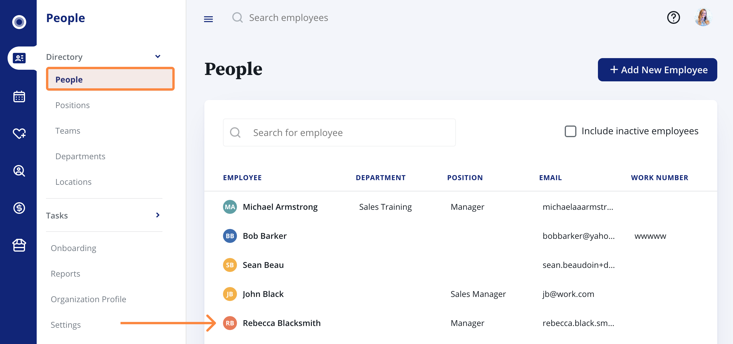 How to reset the start date of a rehired employee