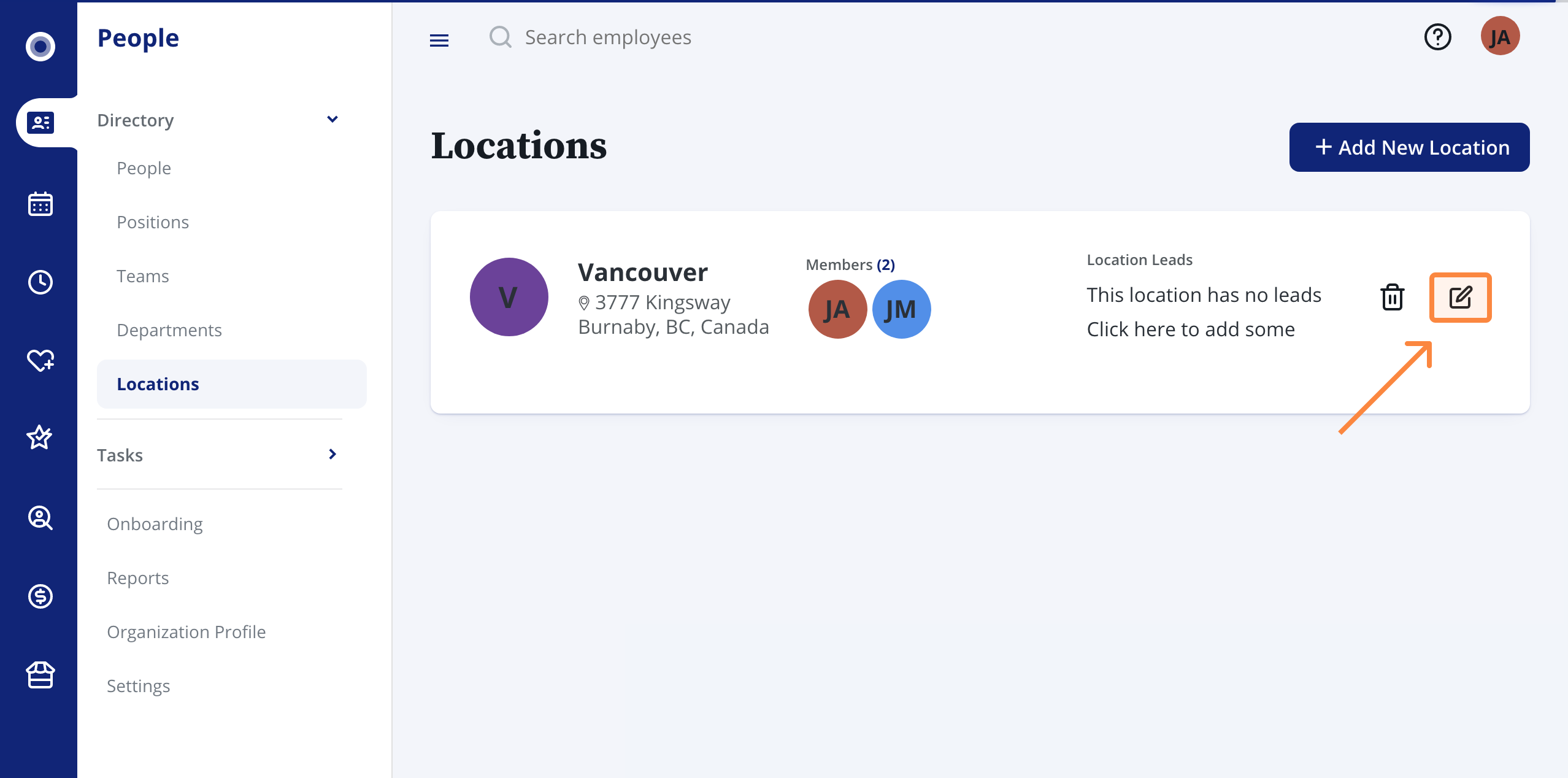 How to manage employees in a location